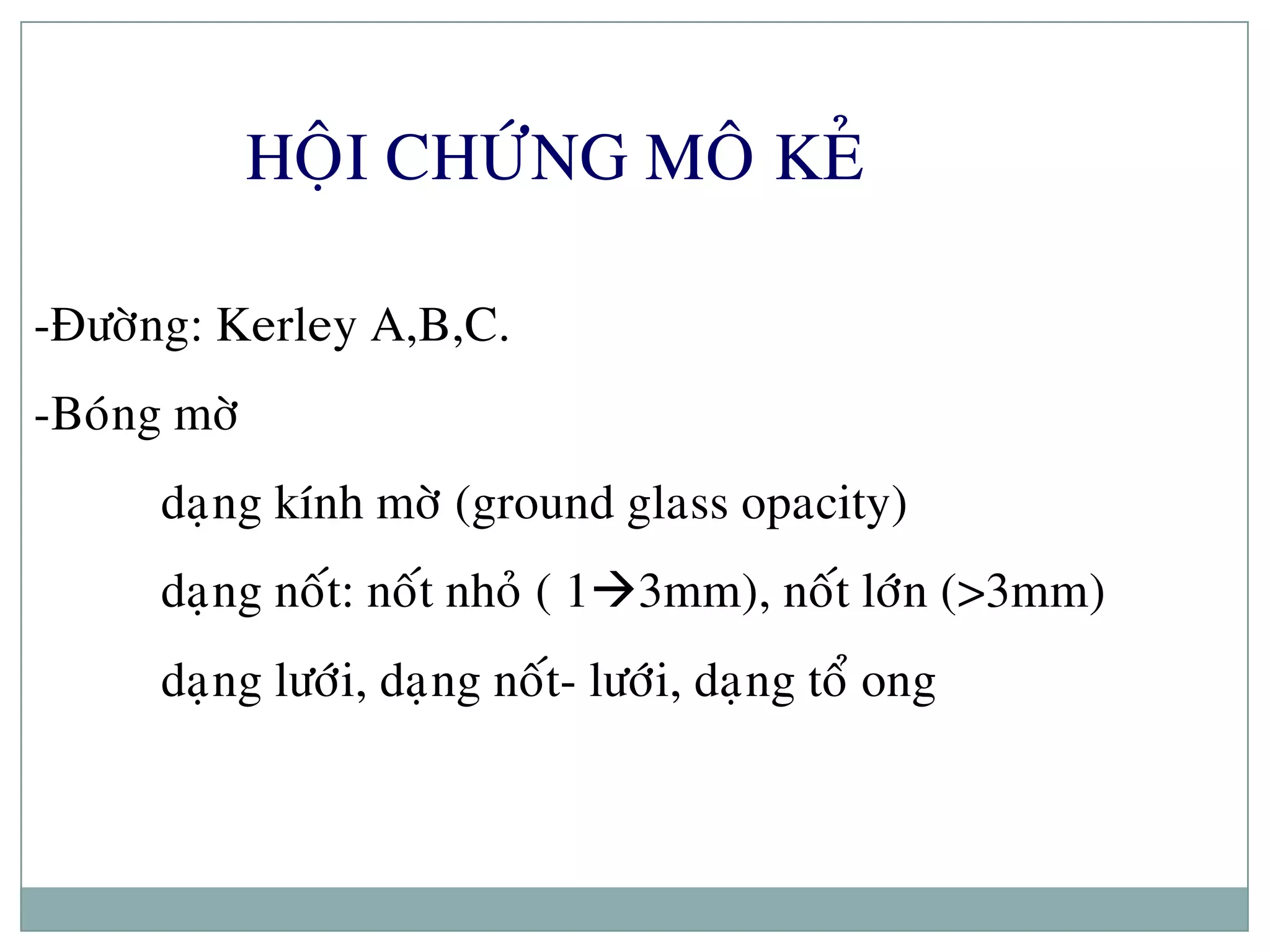 HỘI CHỨNG X-QUANG PHỔI | PDF