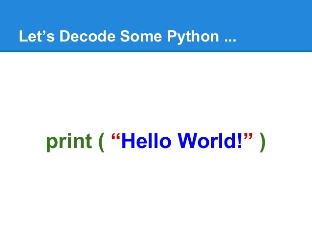 A Gentle Introduction to Coding ... with Python