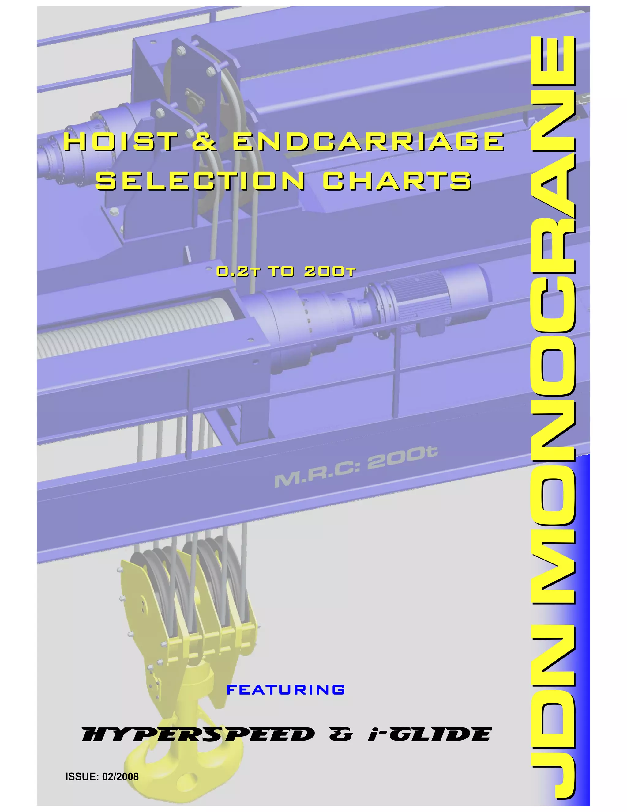 Hoist & Endcarriage Selection Charts Selection Chart | PDF