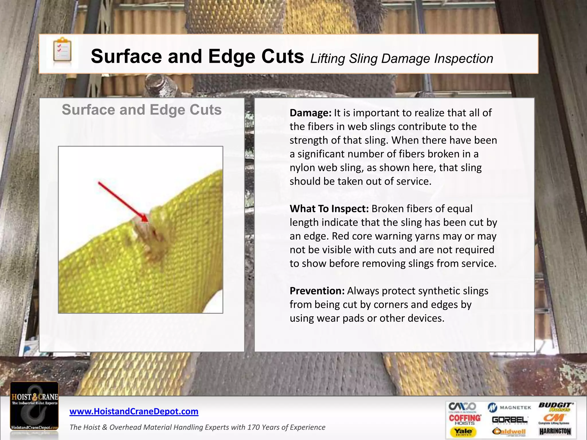 Nylon Web Slings Inspection Checklist | PPTX