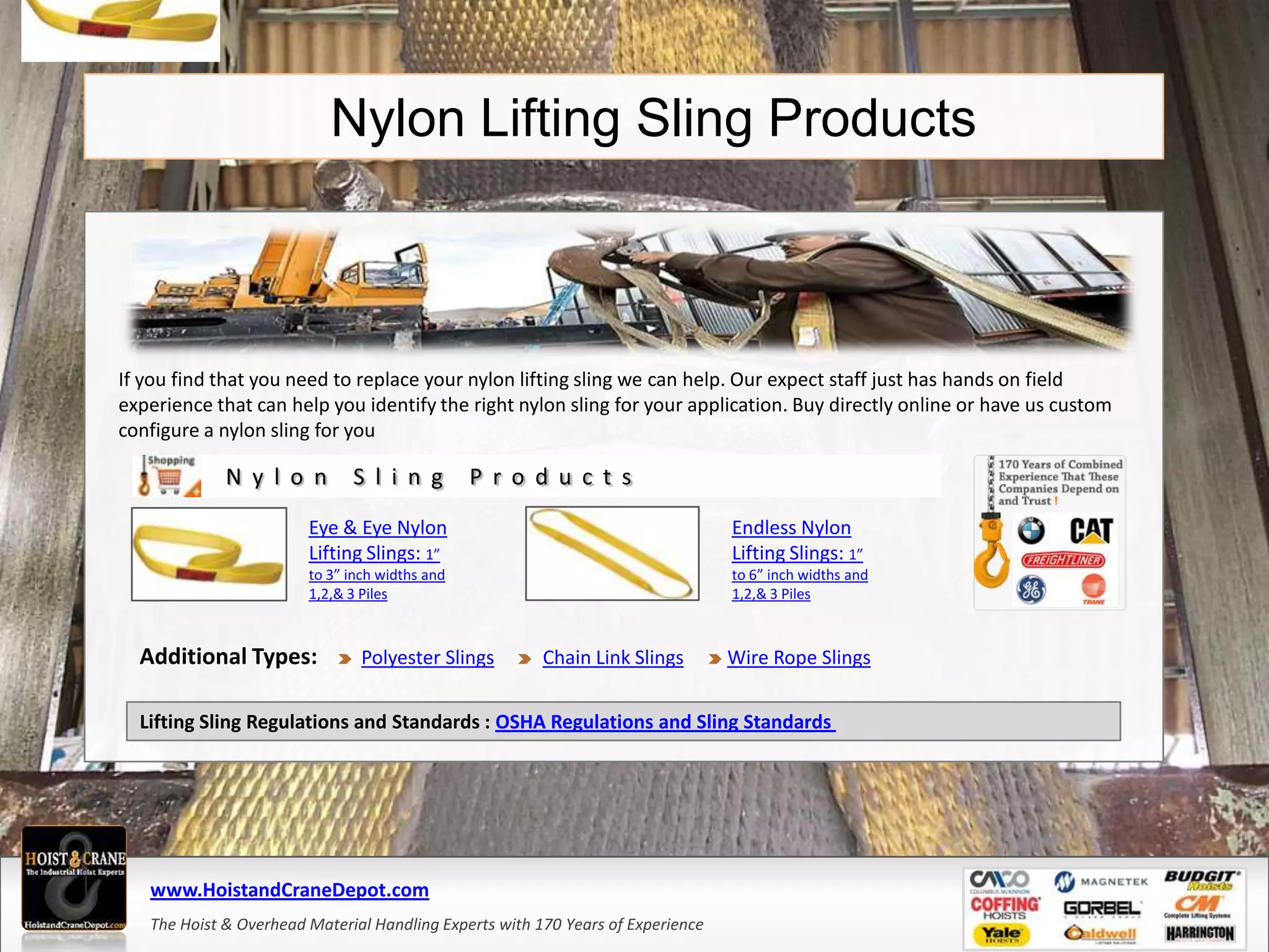 Nylon Web Slings Inspection Checklist | PPTX