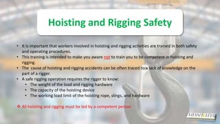 Hoisting and Rigging Safety | PPTX