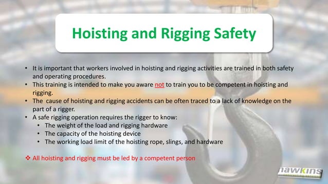 Hoisting and Rigging Safety | PPTX