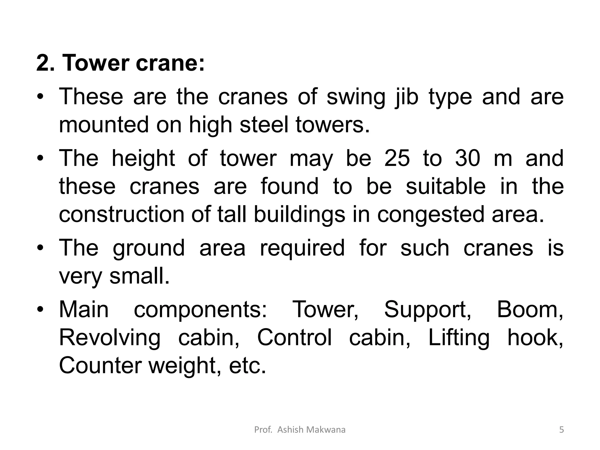 Hoisting equipments_Advanced Construction Technology (Semester-6 ...