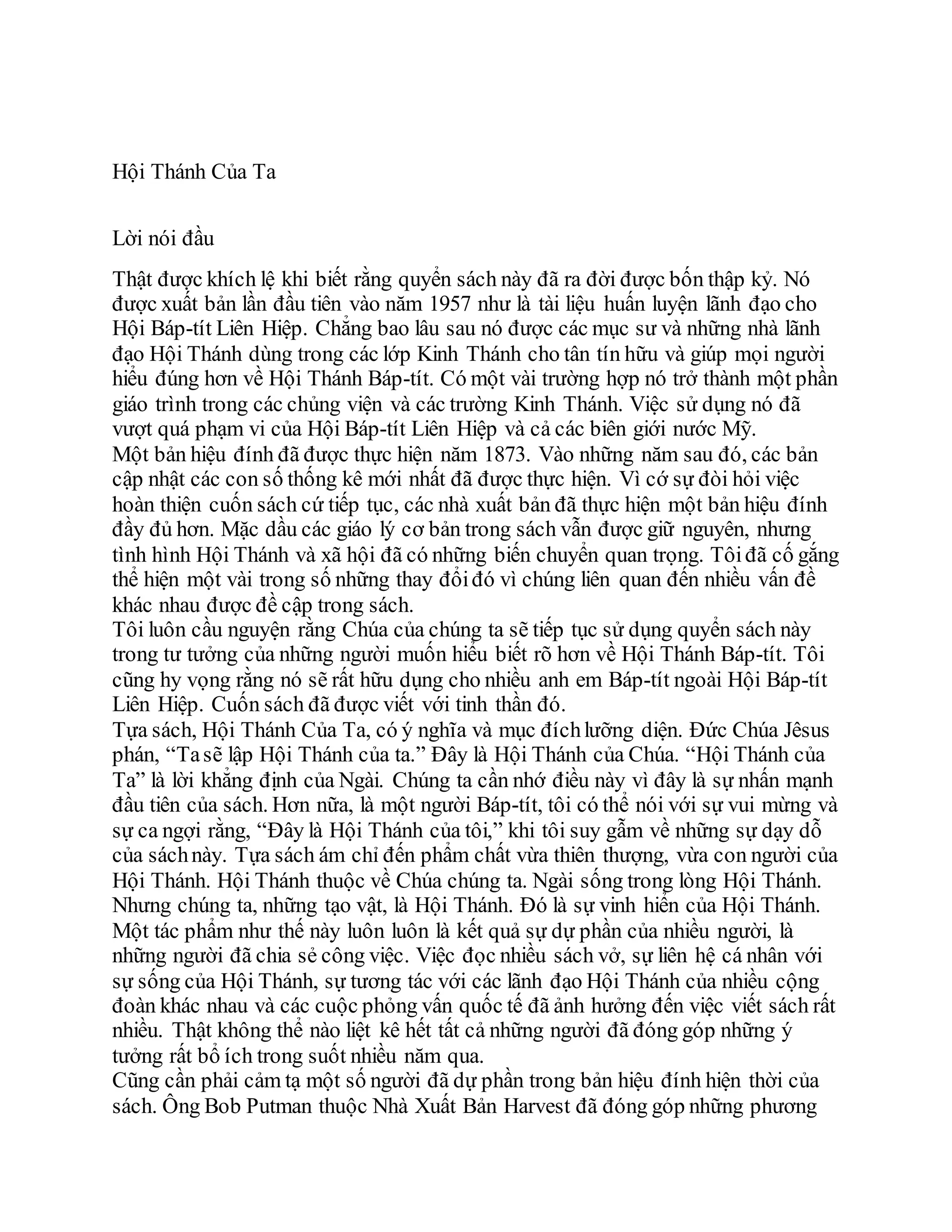 Hoi thanh cua ta | DOC