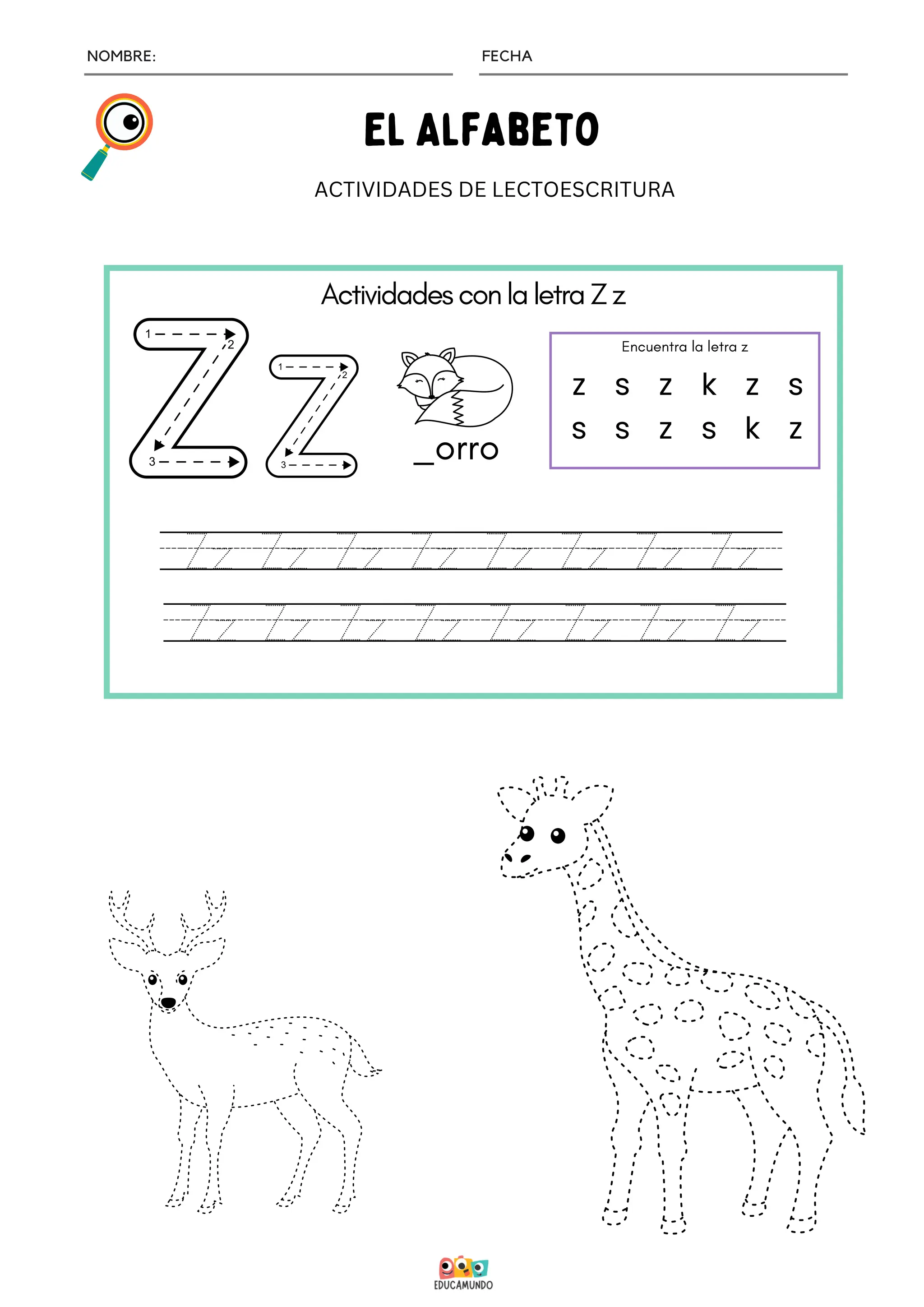 Hojas De Trabajo Para Trazar El Alfabeto En Formato Pdf En Este Video