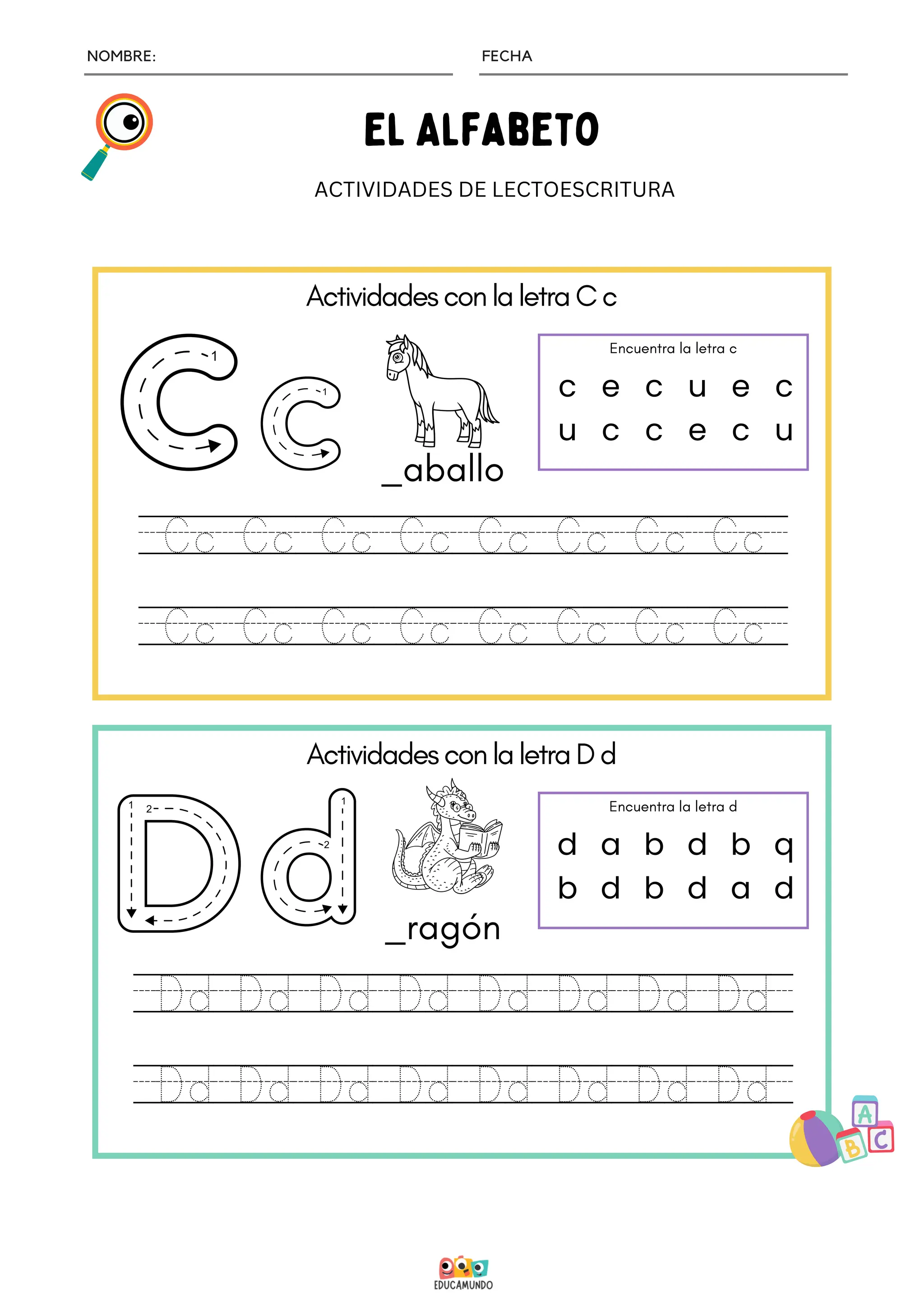 Hojas De Trabajo Para Trazar Imágenes