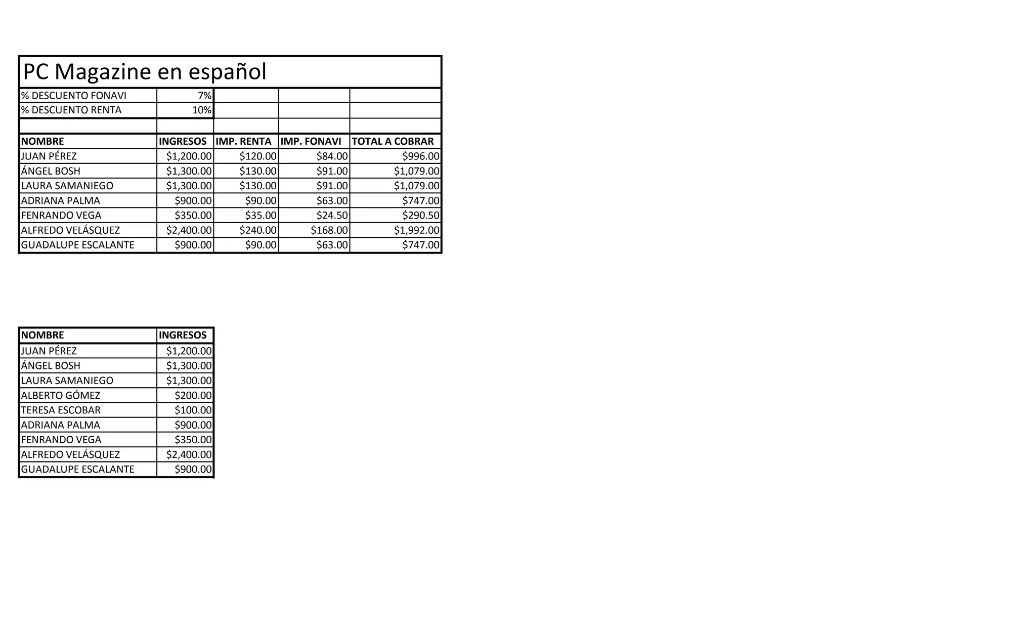 Hoja 6 | PDF | Personal Taxes | Personal Finance