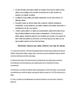 Hoja de claculo | DOCX | Computing | Technology & Computing