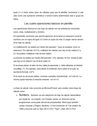 Hoja de claculo | DOCX | Computing | Technology & Computing