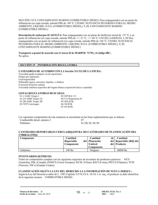 Hoja de datos sds | PDF