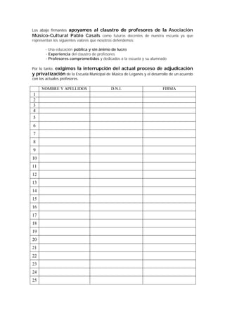 Hoja de firmas | PDF