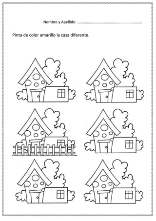 Hoja de trabajo de los colores