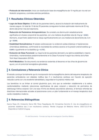 Guia de investigacion empagliflozina pdf | PDF