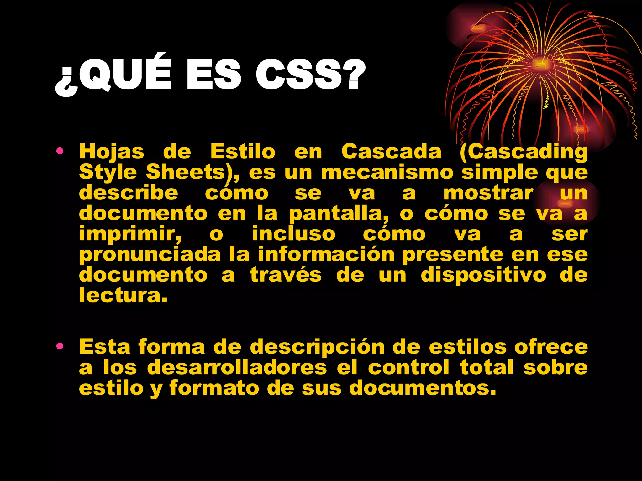 Hojas de calculo CSS | PPT
