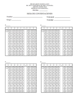 Hojas de contestaciones genericas | DOC