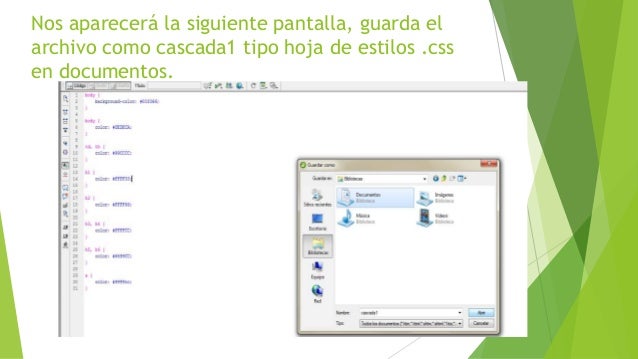 Hojas de estilo css o cascadind style sheets