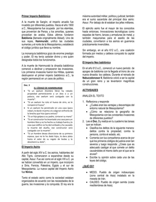 Síntesis de la II Unidad de Aprendizaje: Culturas Fluviales | PDF
