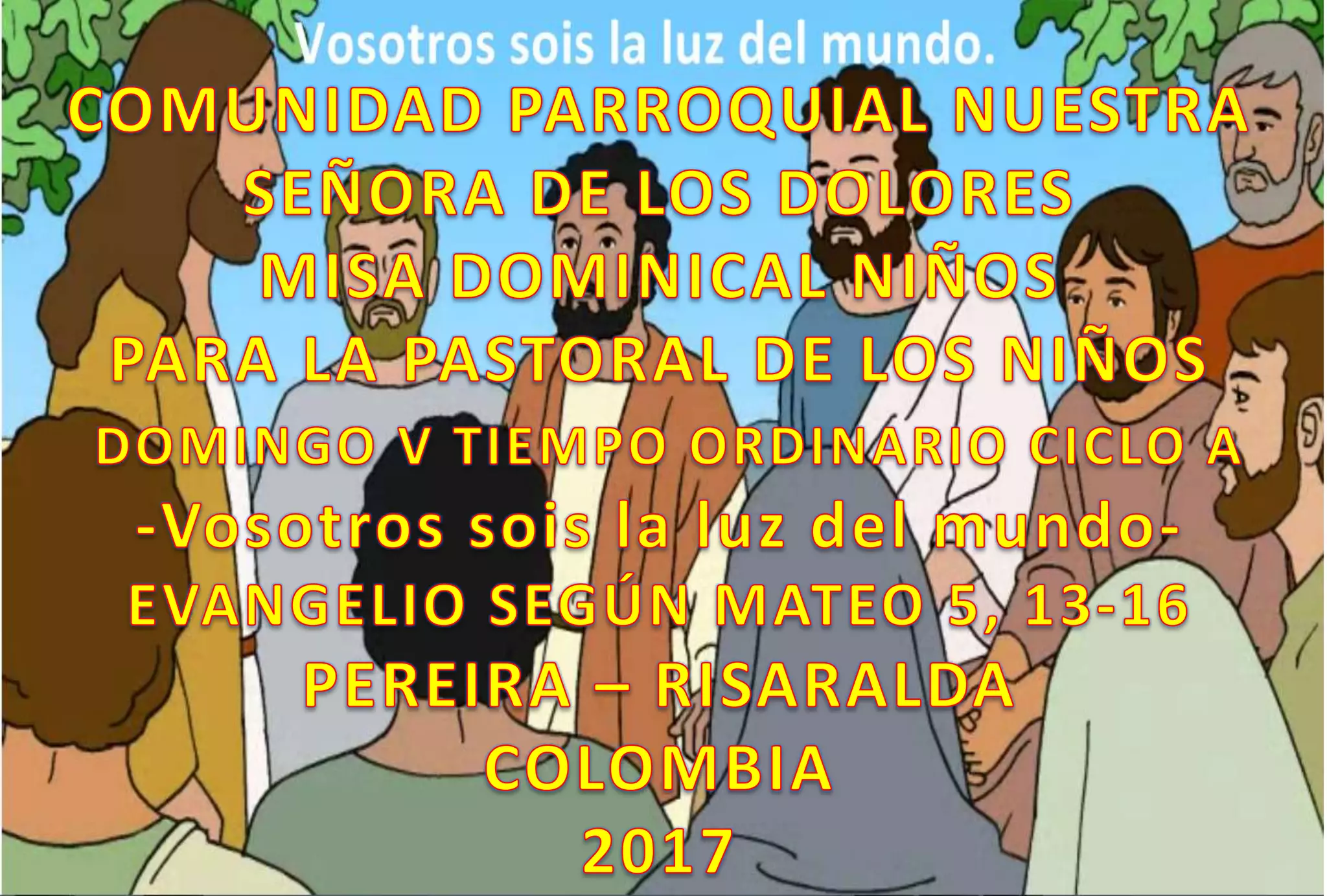 Hojita Evangelio Domingo V To Ciclo A Serie Ppt
