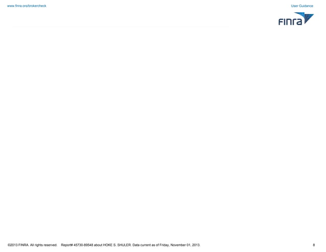 Hoke Sloan Shuler - FINRA BrokerCheck Report | PDF
