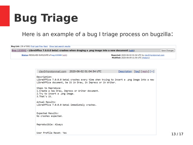Bug Triage for Quality Assurance in LibreOffice 2020-06 | PDF