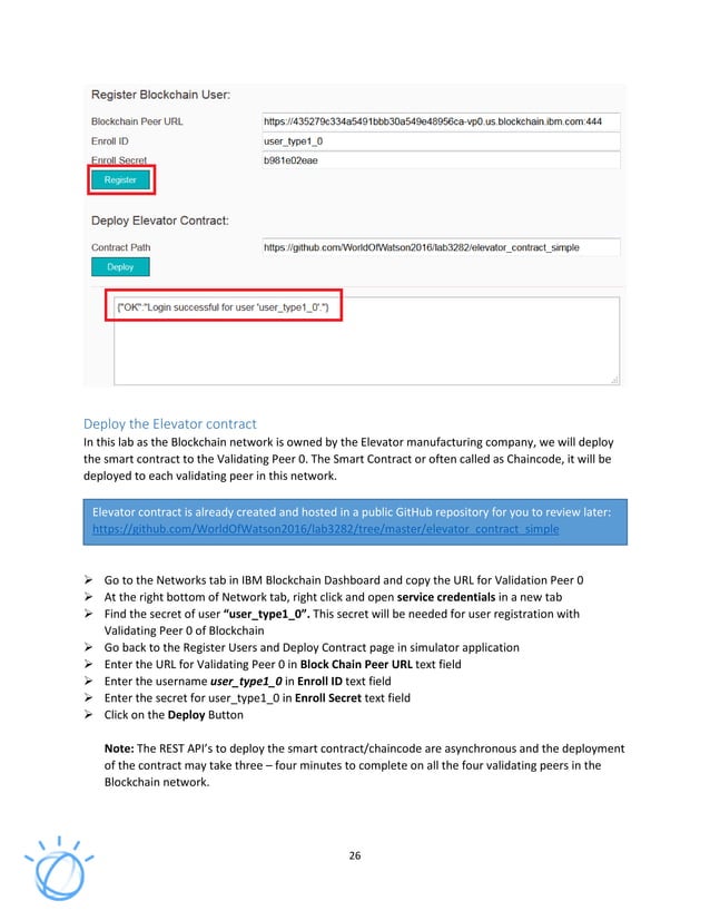 Integrating IBM Watson IoT Platform IBM Blockchain Lab | PDF | Cloud Computing | Internet