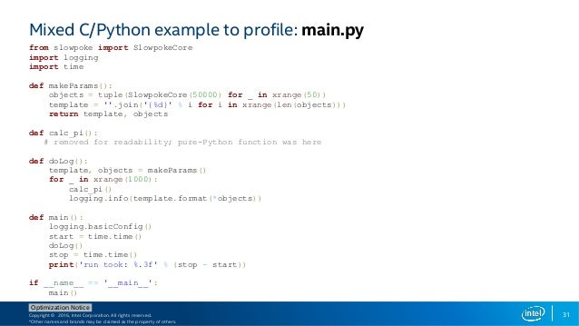 Accelerate Your Python* Code through Profiling, Tuning, and Compilati…
