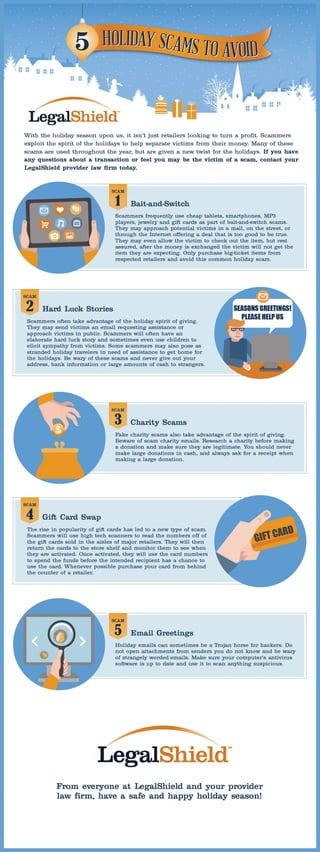 5 Holiday Scams to Avoid | PDF
