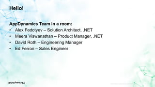 Advanced APM .NET Hands-On Lab - AppSphere16 | PPT
