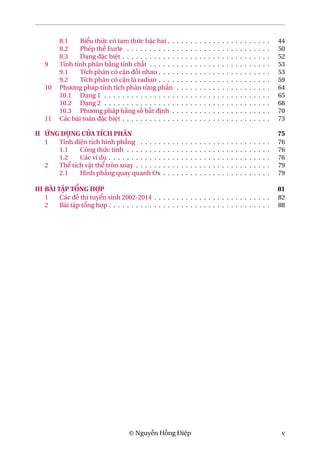 Chuyên đề tich phan on thi dh | PDF