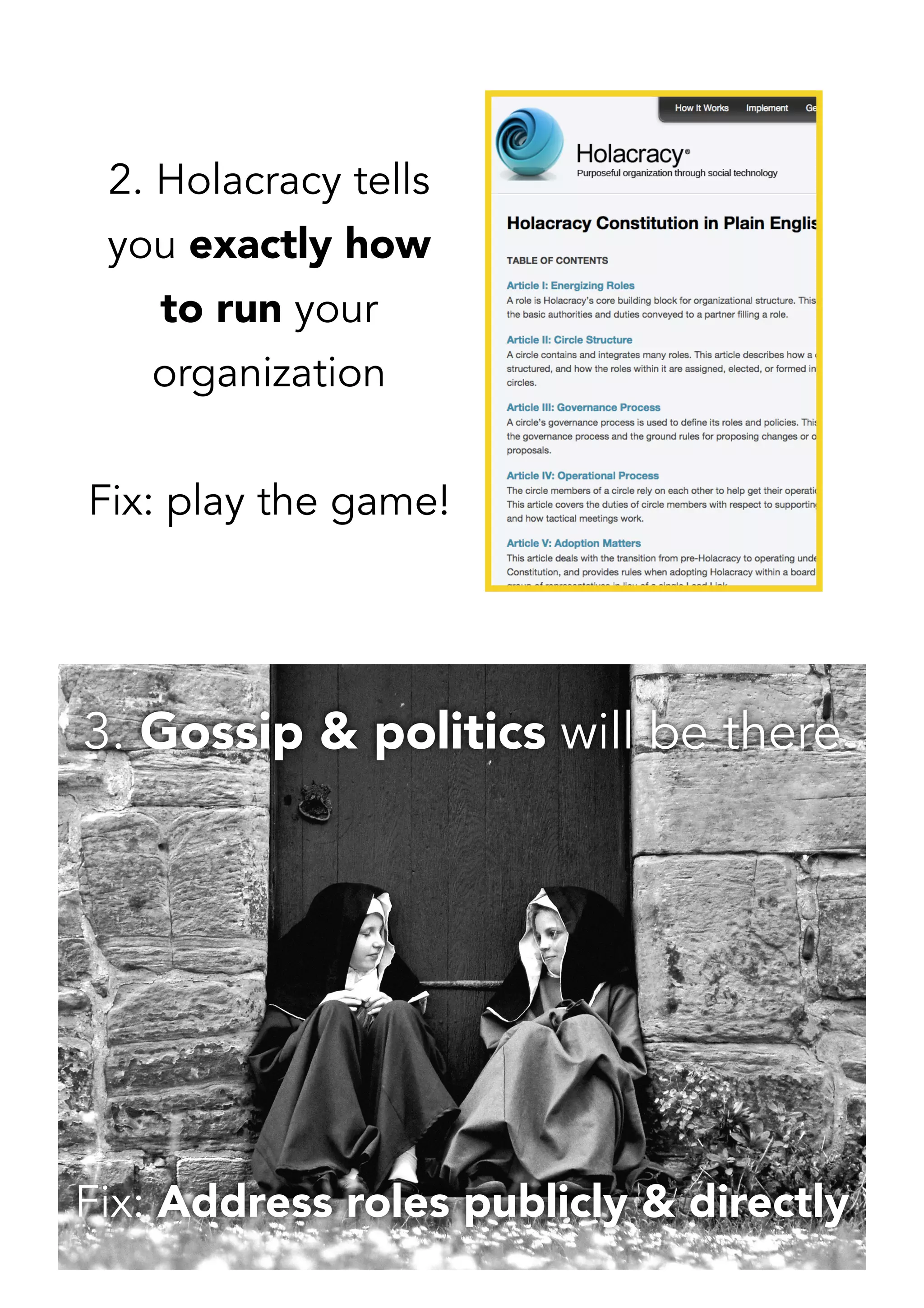 Holacracy, another management hype? Practical perspective after 2 years. | PDF