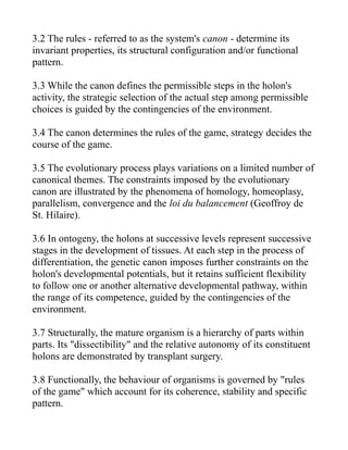 Holarchy holons-koestler | PDF | Biological Sciences | Science