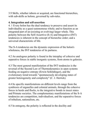 Holarchy holons-koestler | PDF | Biological Sciences | Science