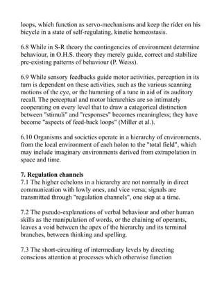 Holarchy holons-koestler | PDF | Biological Sciences | Science