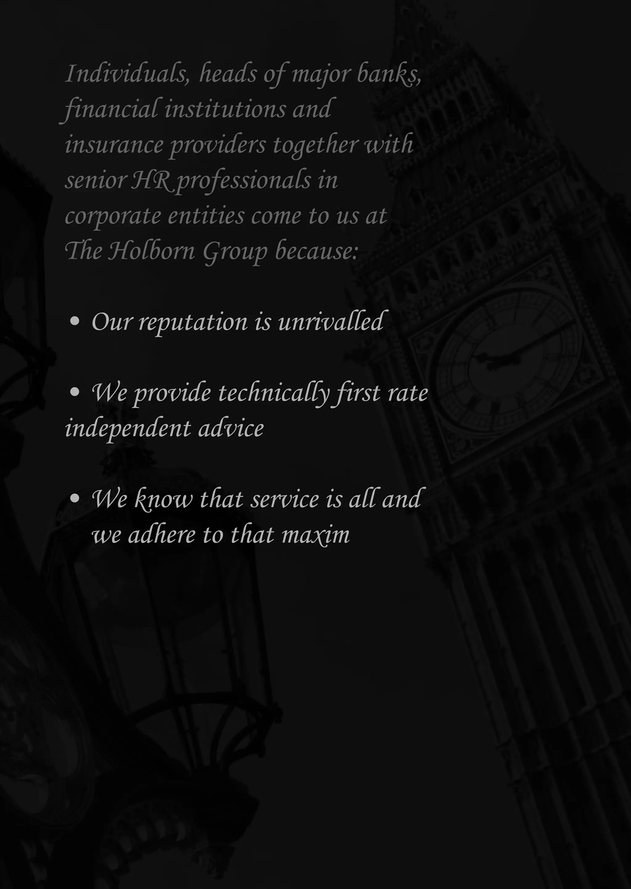 Holborn Brochure | PDF