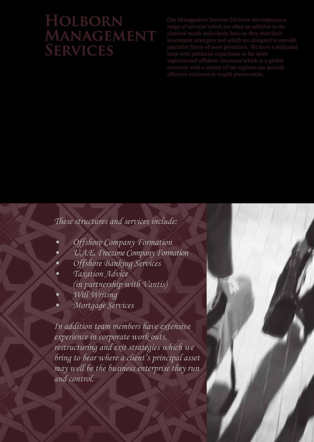 Holborn Brochure | PDF