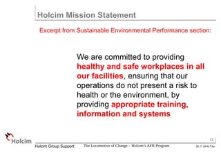 Holcim's AFR program - CMC.ppt it take a | PPT
