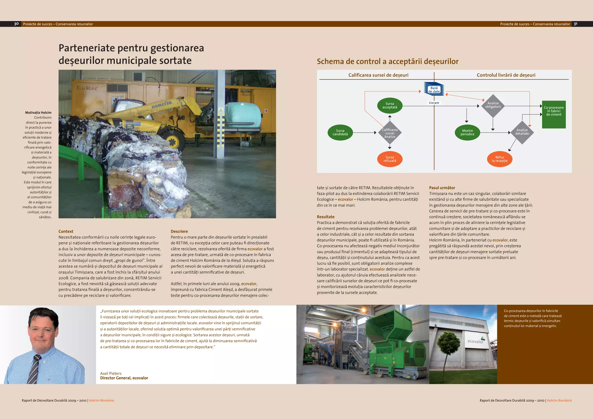 Raport de CSR al Holcim Romania 2009-2010 | PDF