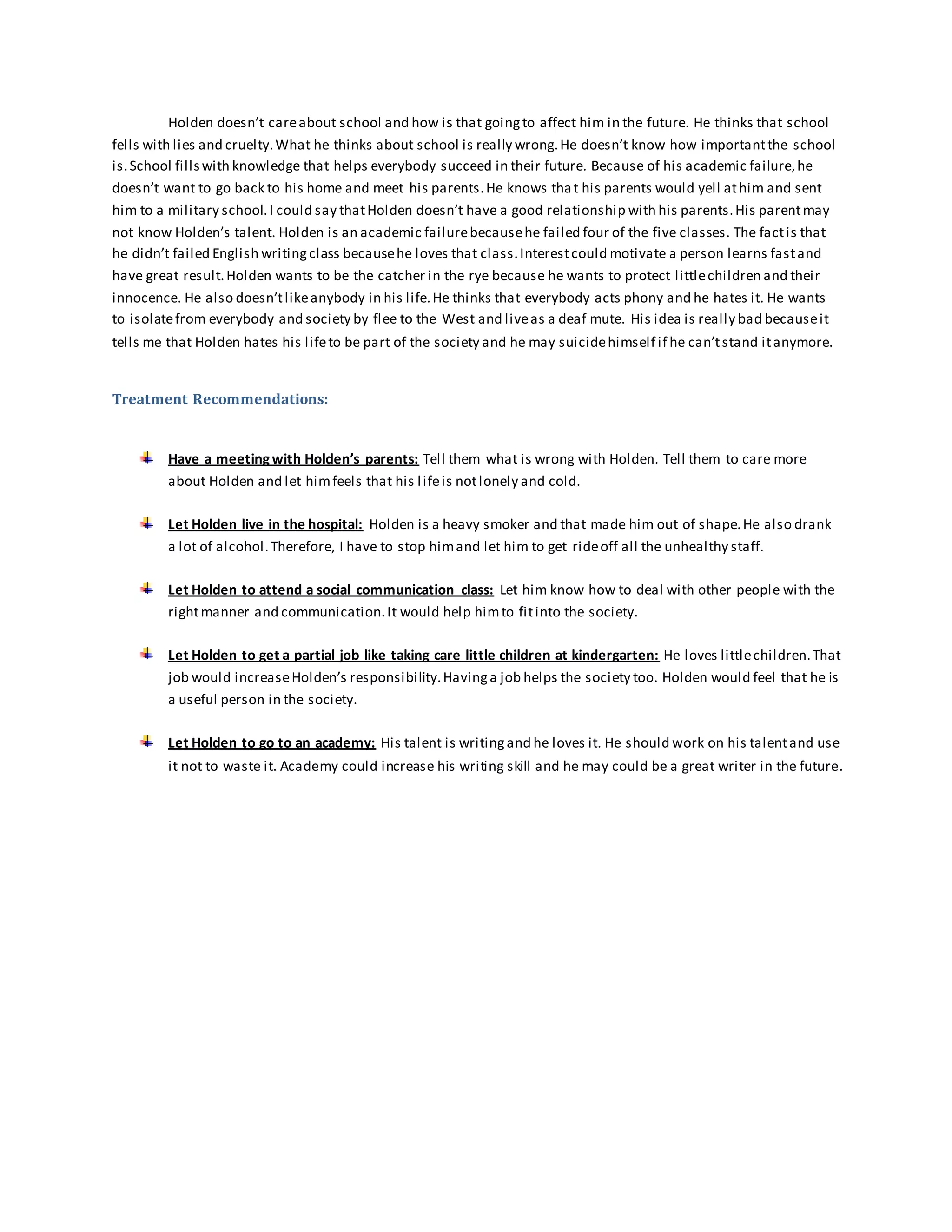 Holden Caufield Project | DOCX