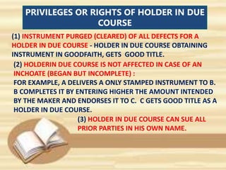 HOLDER IN DUE COURSE NEGOTIABLE INSTRUMENT.pptx