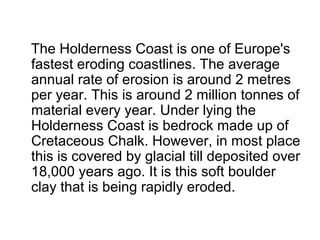 Holderness coastal erosion case study | PPT