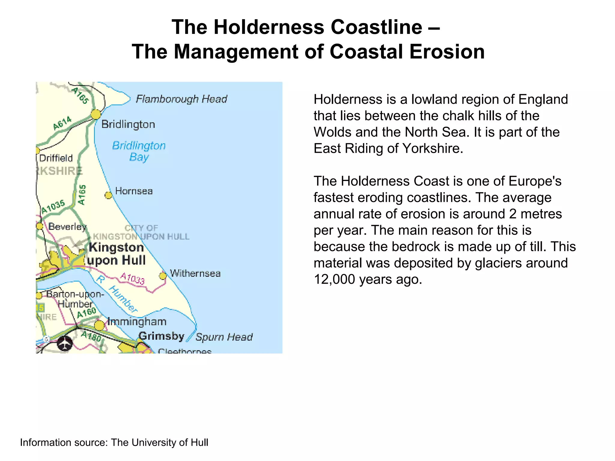 Holderness Coastline - Management | PPT
