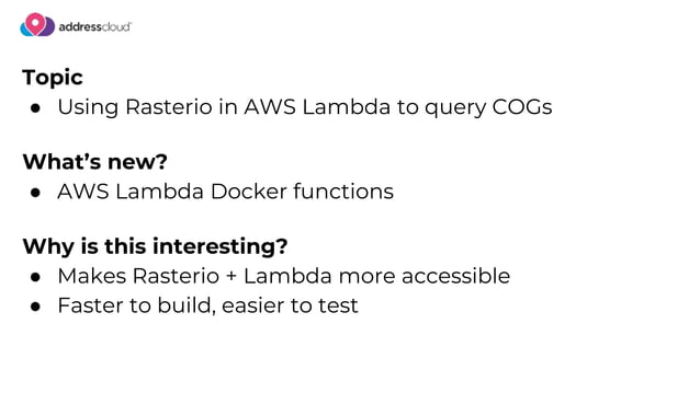 Serverless GeoTiffs | PPTX | Cloud Computing | Internet