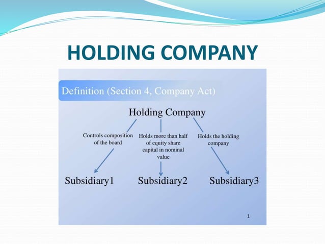 Holding and subsidiary company | PPTX