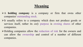 Holding company | PPT | Free Download