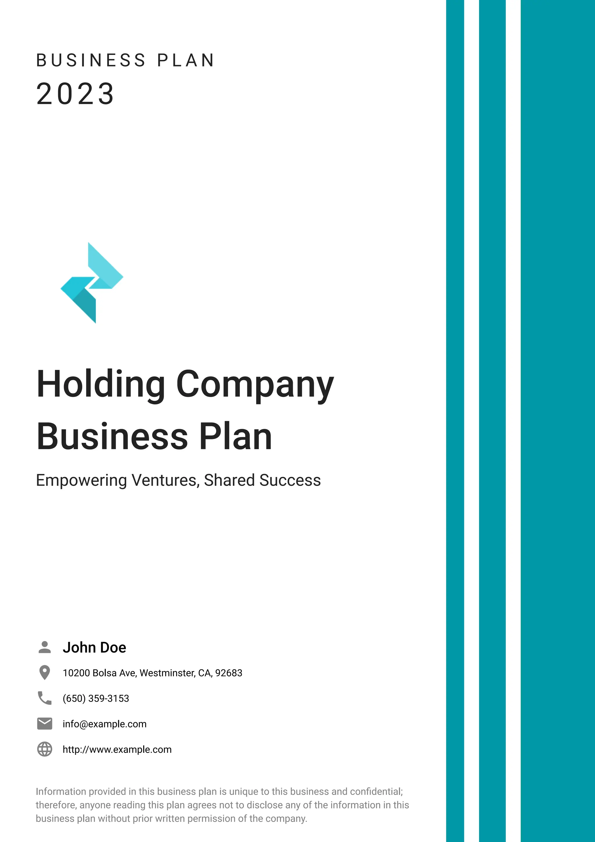 holding company business plan example.pdf