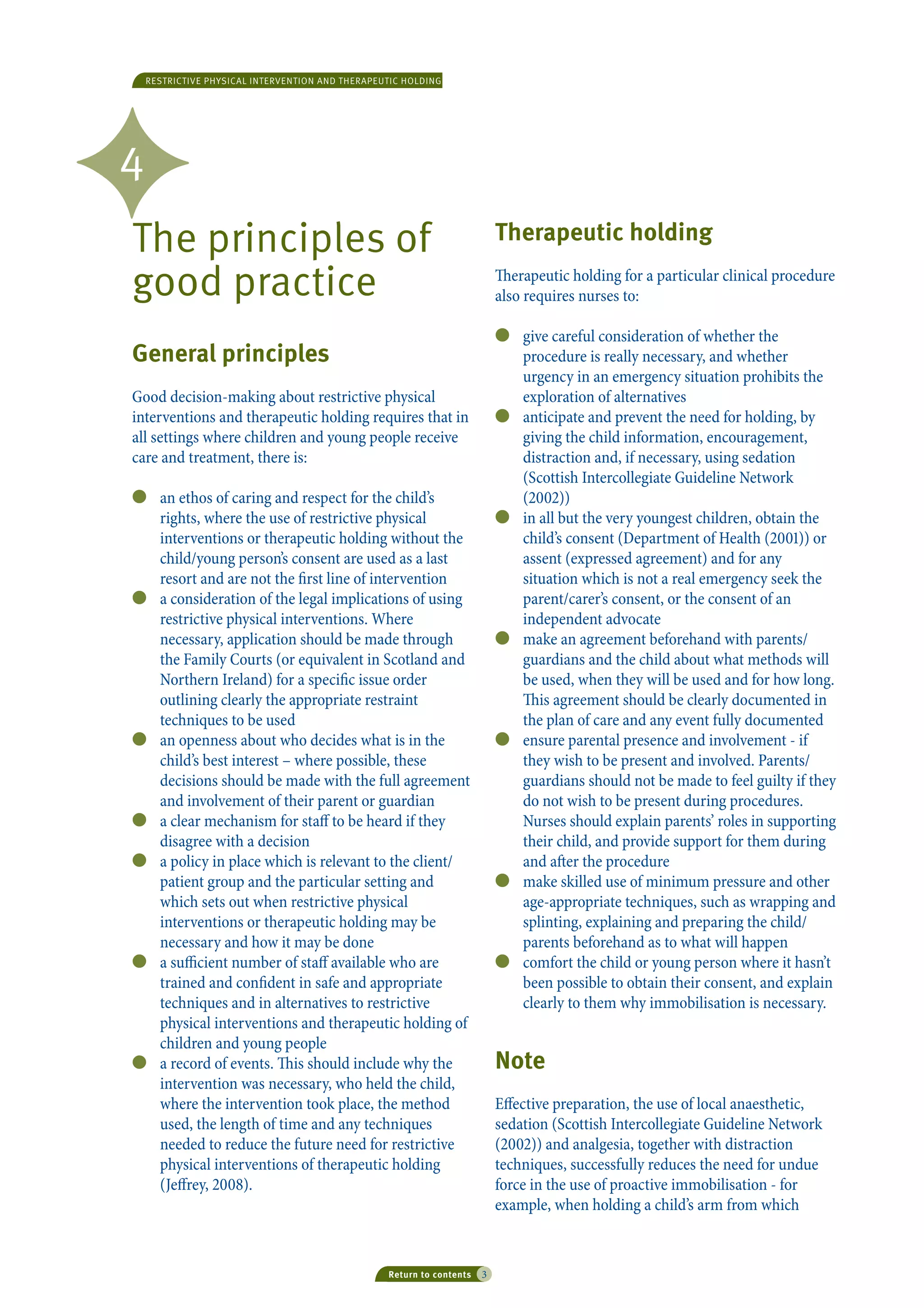 Holding & restraining | PDF