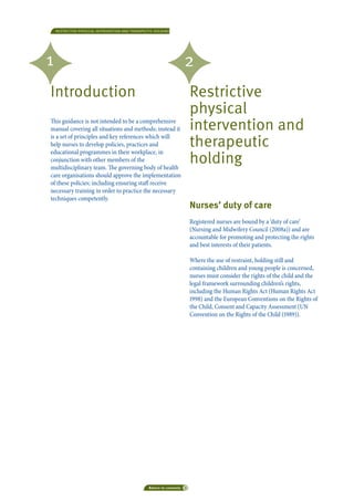 Holding & restraining | PDF