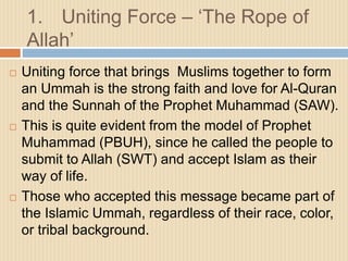 Hold on to the rope of allah | PPTX