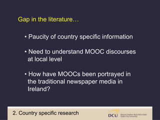 Hold the Front Page: The Story of MOOCs in the Irish Media | PPT